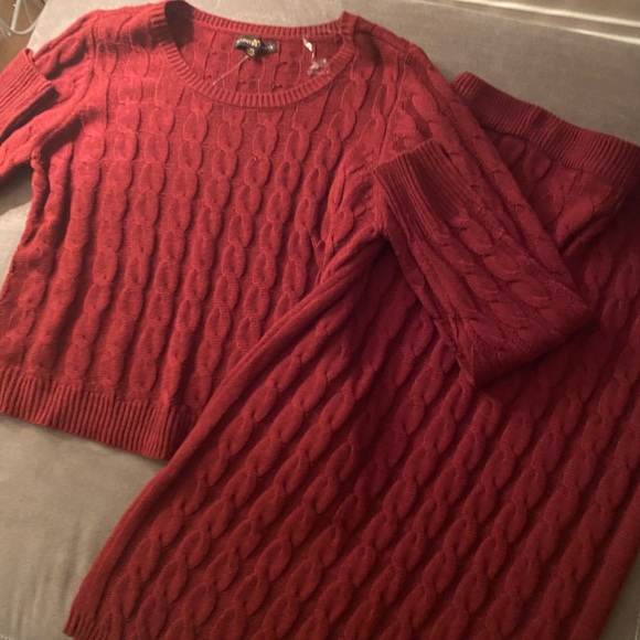 Sweaters | Cable Knit 2 Piece Set Plus | Poshmark